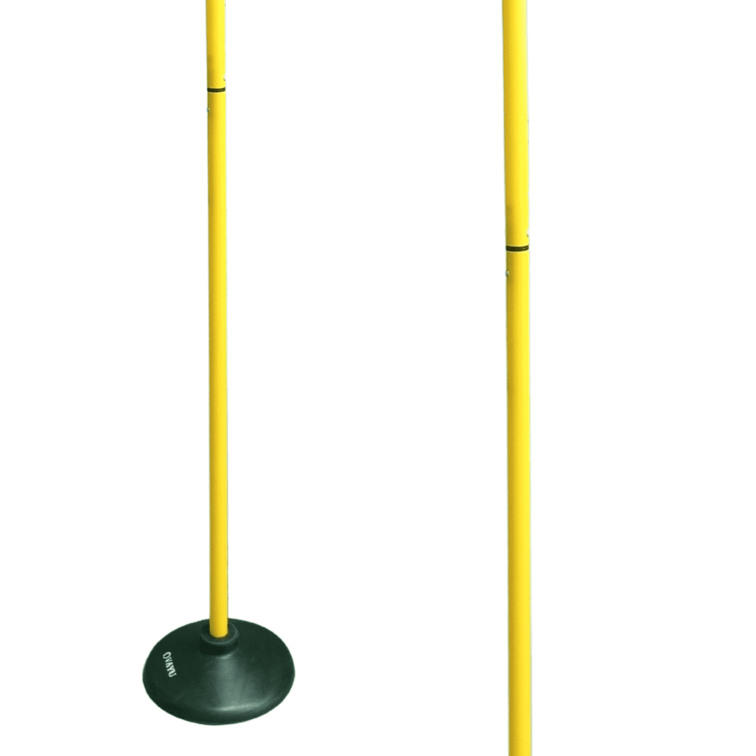 Foldable Slalom Agility Poles with Rubber Base (Set of 6) Vayu Sports