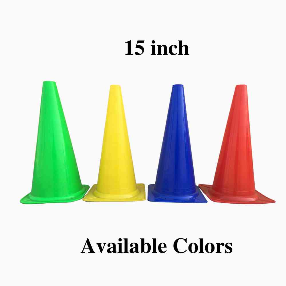 15 inch Plastic Cones (Multi-Colour)-Vayu Sports